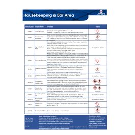 Jangro Housekeeping Cleaning Schedule Wall Chart - A3